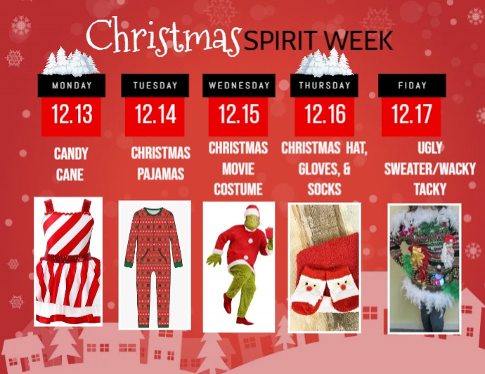 Christmas Spirit Week | PosterMyWall