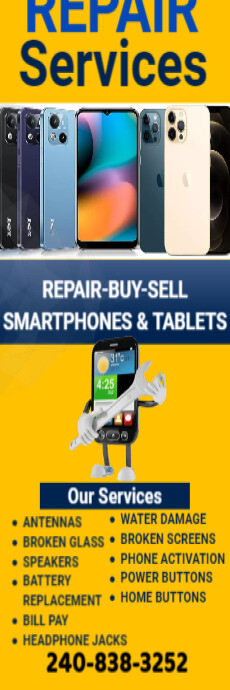 Copy of Smartphone Repair Service Banner | PosterMyWall