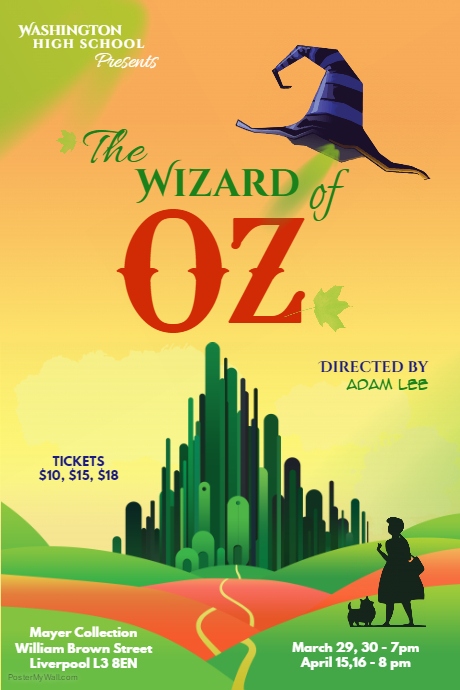 Copy of Wizard of Oz Poster Template | PosterMyWall
