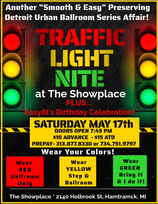 Copy of Copy of Black Stop Light Party Invitation Flyer (1) | PosterMyWall