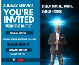Copy of Blue Sunday Service Invitation | PosterMyWall