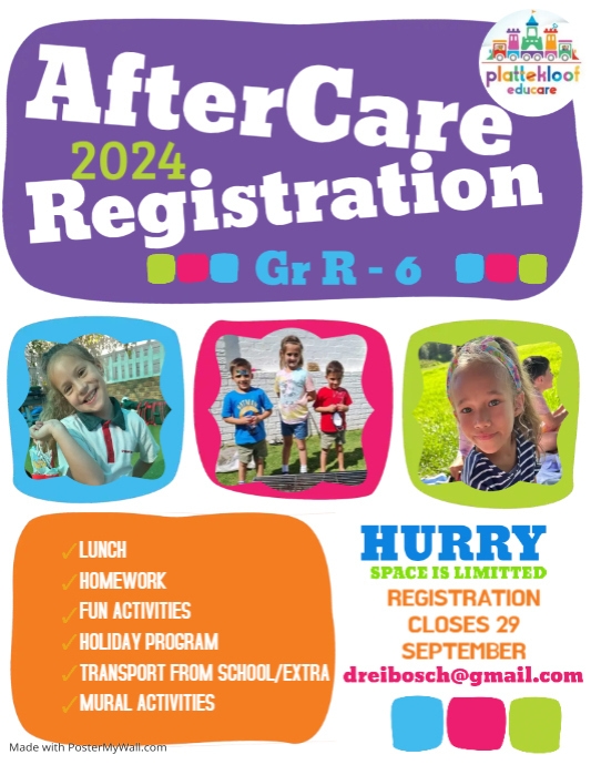 Preschool Registration | PosterMyWall