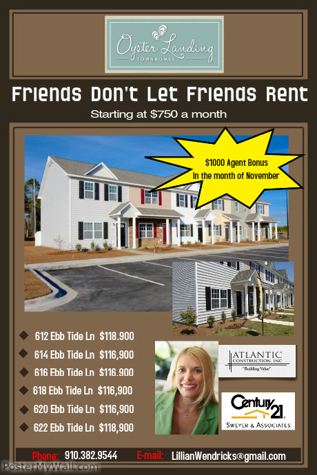 Friends Don't Let Friends Rent | PosterMyWall