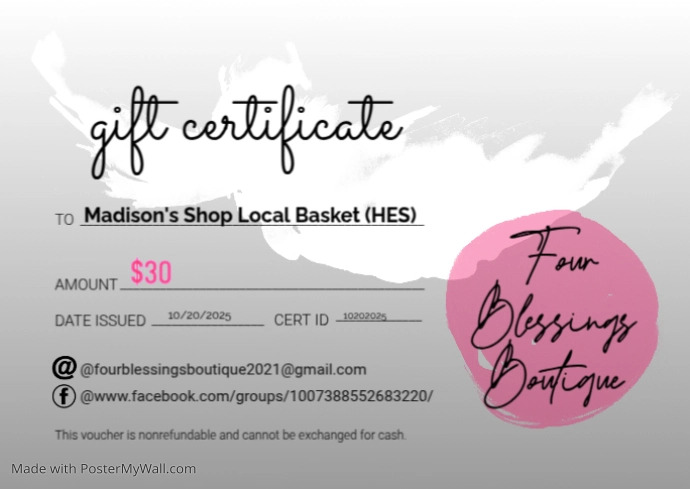 Copy of Gift Certificate | PosterMyWall