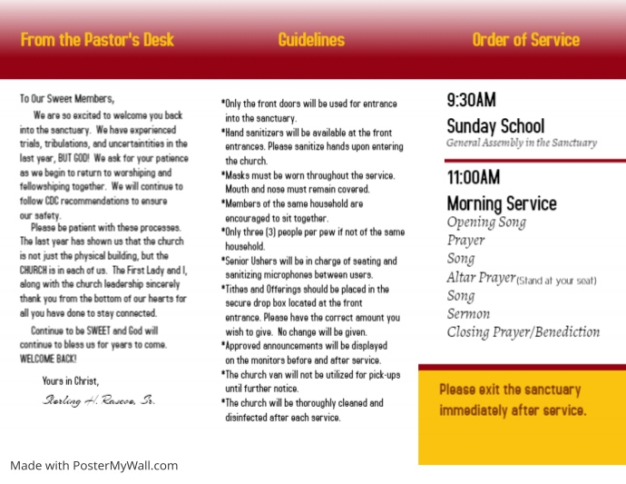 Copy of Inside Return Brochure | PosterMyWall