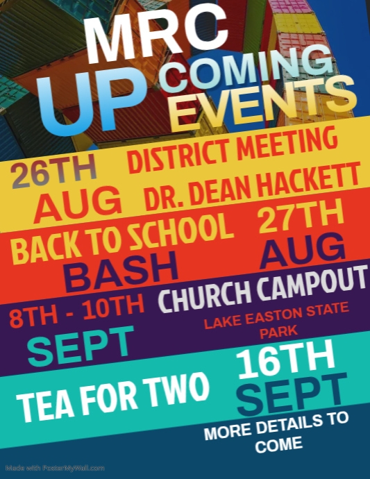 Upcoming Events Flyer | PosterMyWall