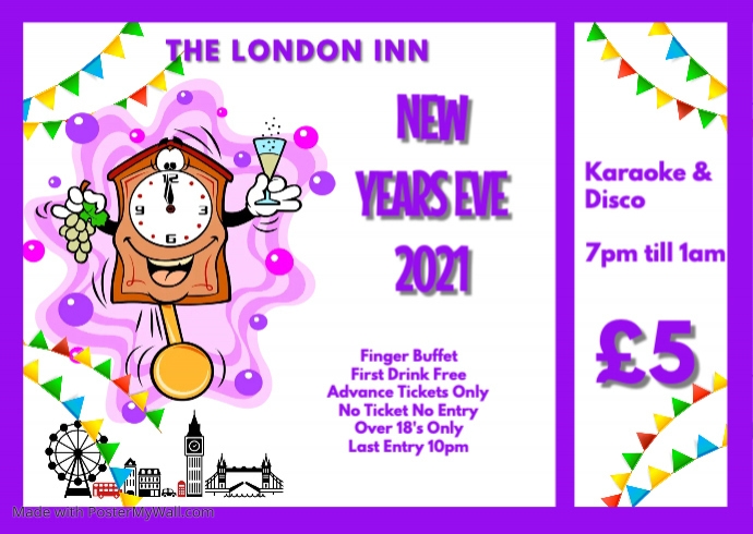 NYE London Ticket 2021 | PosterMyWall