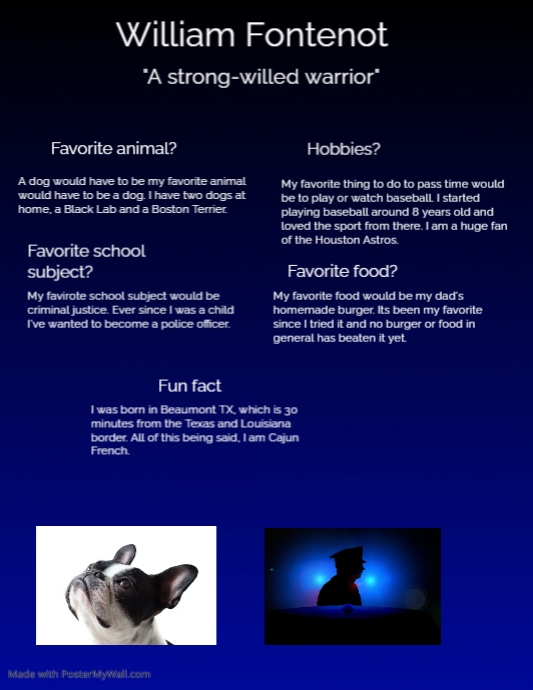 Copy of William Fontenot | PosterMyWall
