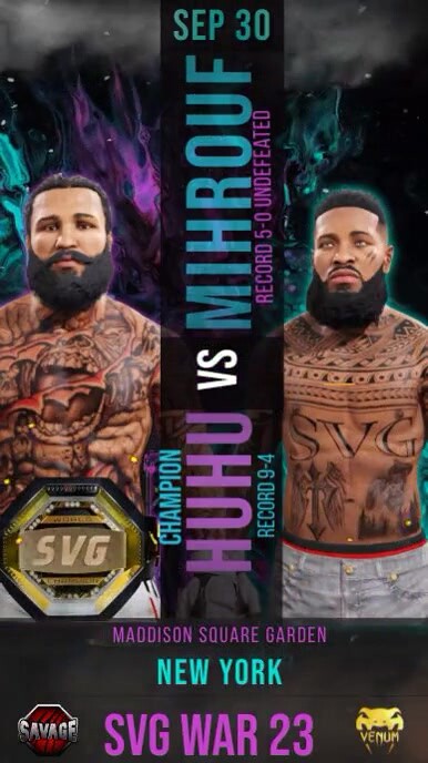 MMA Boxing Fight Fully Editable Promo Flyer | PosterMyWall