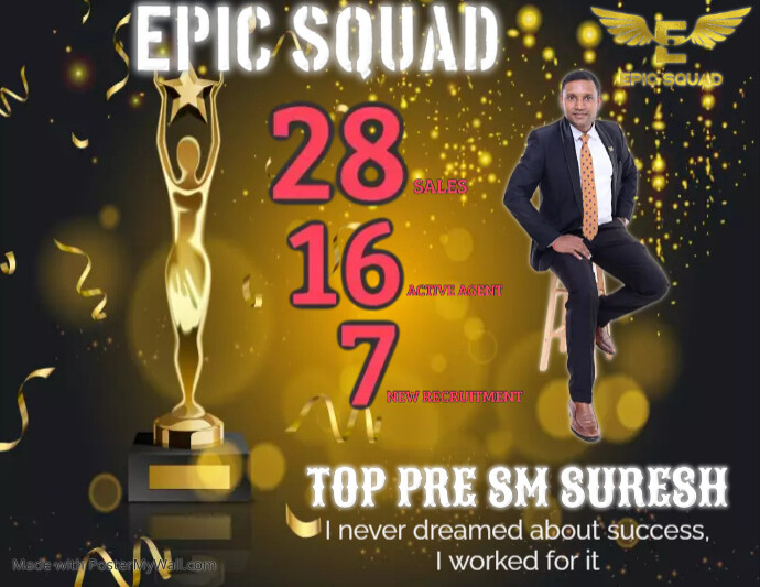 Copy of Award golden trophy | PosterMyWall