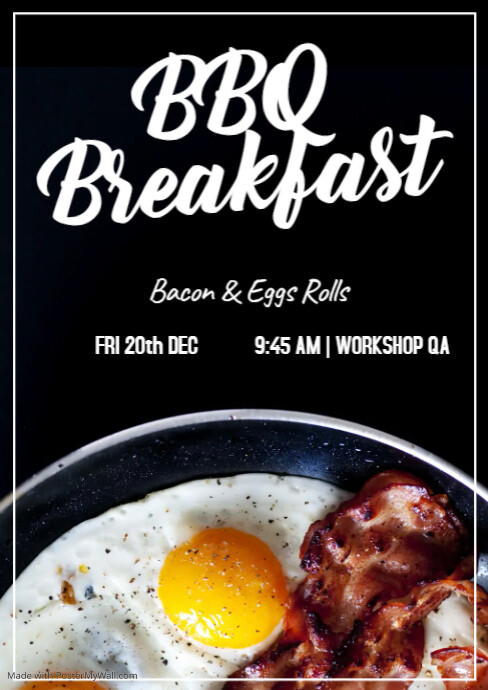 Sunday Brunch Breakfast Buffet Flyer Poster | PosterMyWall