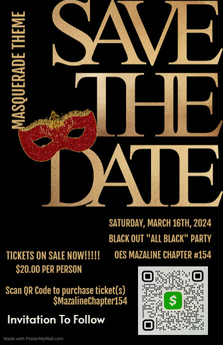 Save The Date 40th Birthday Surprise Party | PosterMyWall