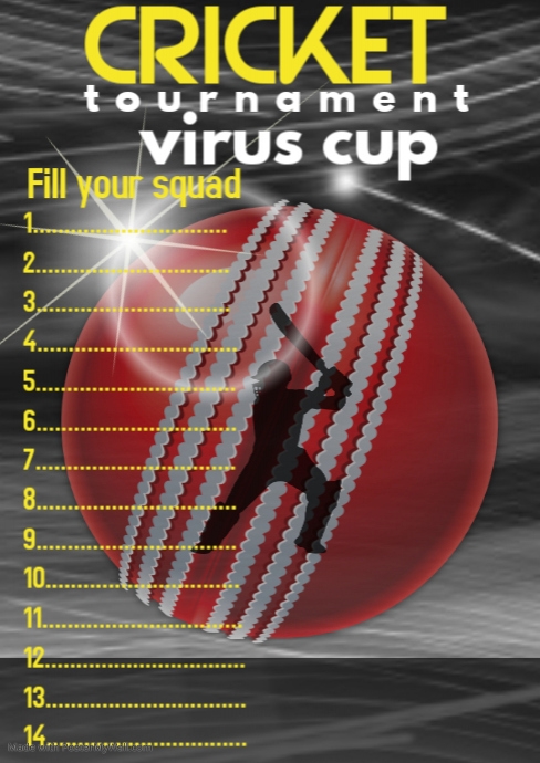 Copy of Cricket Game Poster | PosterMyWall