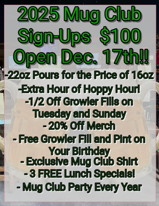 Mug Club Signups | PosterMyWall