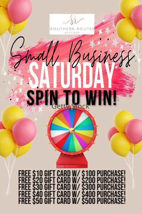 SMALL BUSINESS SATURDAY DESIGN TEMPLATE (1) | PosterMyWall