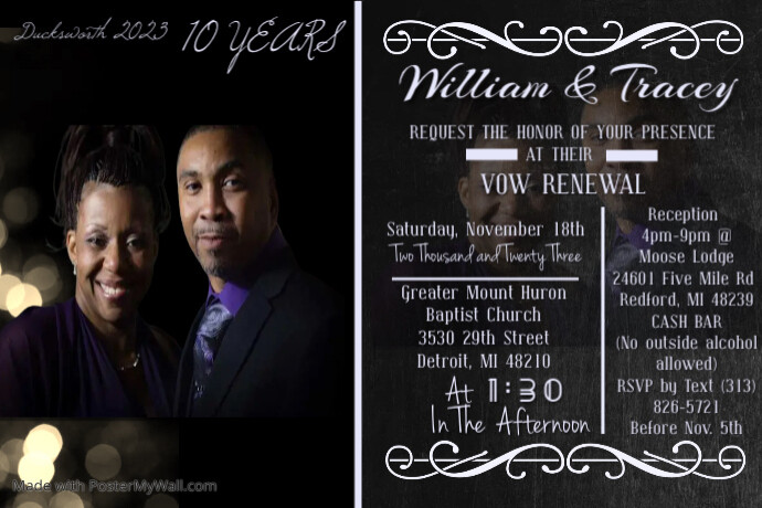 Weeding Anniversary Poster | PosterMyWall