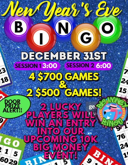 Copy of Copy of Bingo Night Live Flyer (2) | PosterMyWall