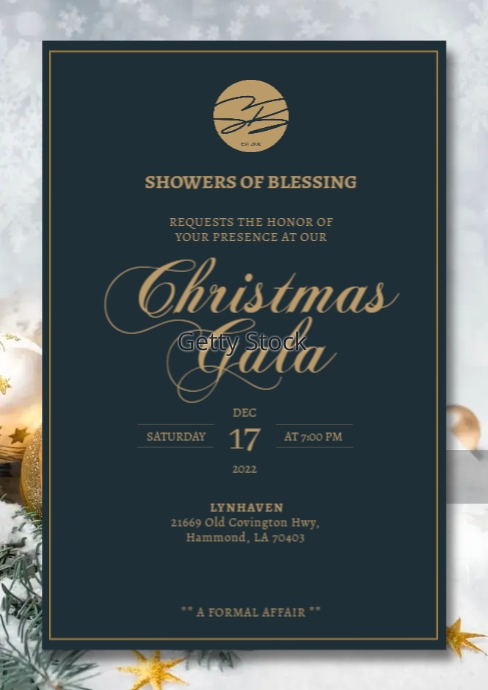 Christmas Gala Invitation | PosterMyWall
