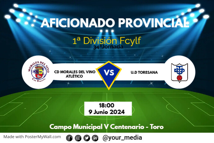 Football Match Banner Post Design | PosterMyWall