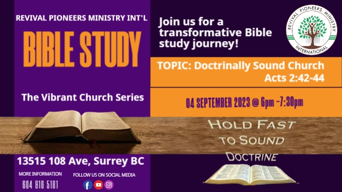 church bible study class session meeting (4) | PosterMyWall