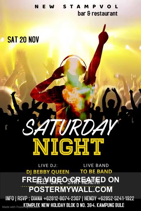 Salinan DJ Music Night club Video banner | PosterMyWall
