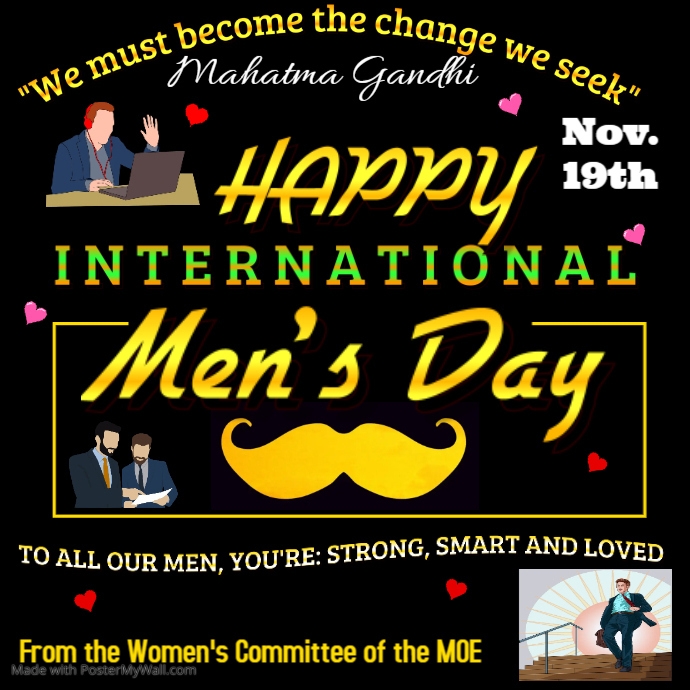 Copy of Copy of International Men's Day Post Template | PosterMyWall