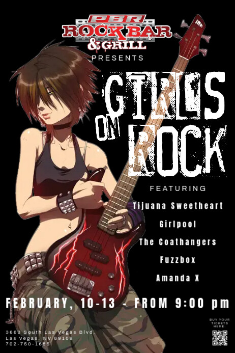 280122 Girls on Rock Template | PosterMyWall