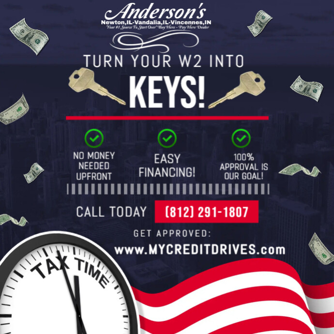 Blue Tax Company Ad Instagram Image | PosterMyWall