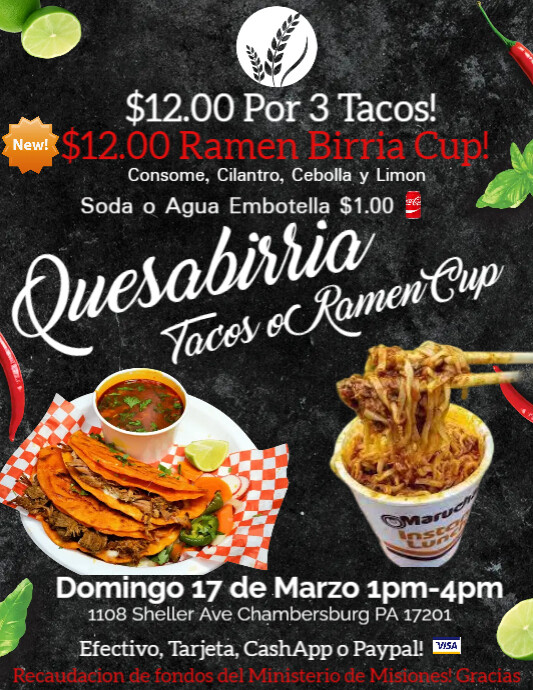 Apple Fest/ Quesabirria Tacos- QR Codes | PosterMyWall