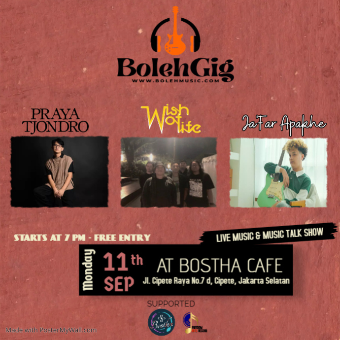 Copy of Boleh Gig Bostha Lagi (Post) | PosterMyWall