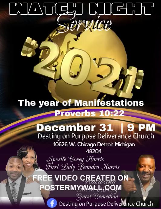 Copy of Watch Night Service | PosterMyWall