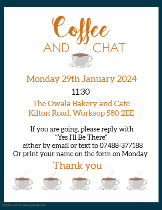 Coffee Talk Event | PosterMyWall