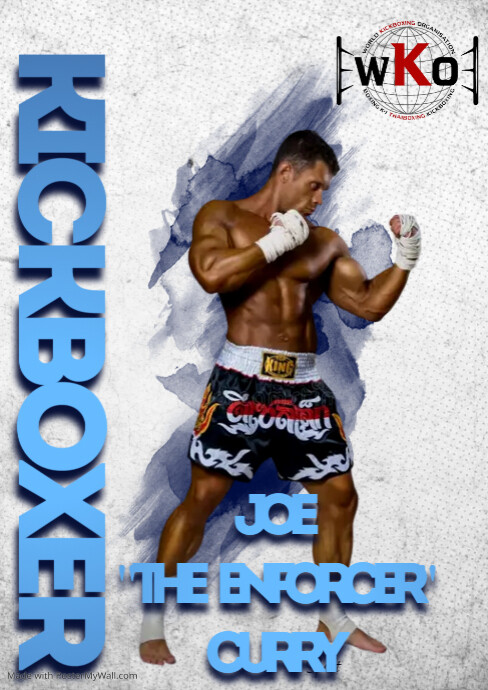 KICKBOXER Joe Curry | PosterMyWall