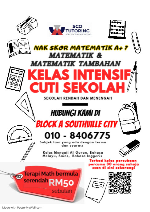 Maths Tutoring Lessons Flyer | PosterMyWall