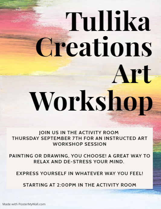 Art paint classes flyer template | PosterMyWall