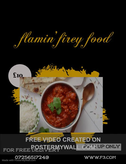 Monday Special chicken curry | PosterMyWall