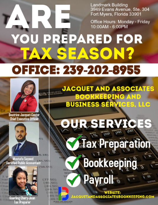 Copy of tax service office flyer advertisement | PosterMyWall