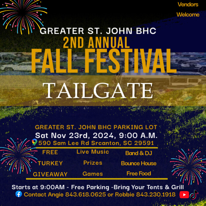 Copy of Navy blue homecoming parade pep rally post | PosterMyWall