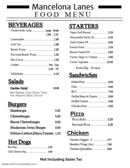 Copy of Menu | PosterMyWall