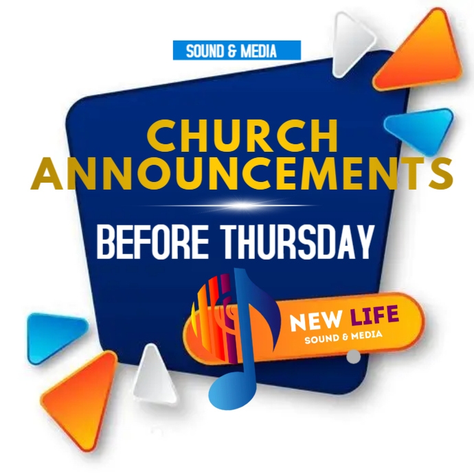 Church announcement flyer | PosterMyWall