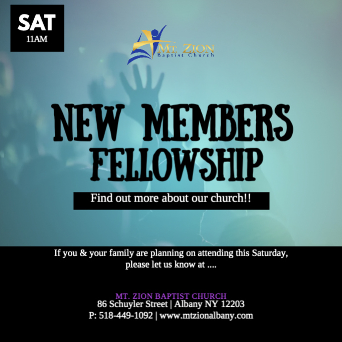 New Members Class | PosterMyWall