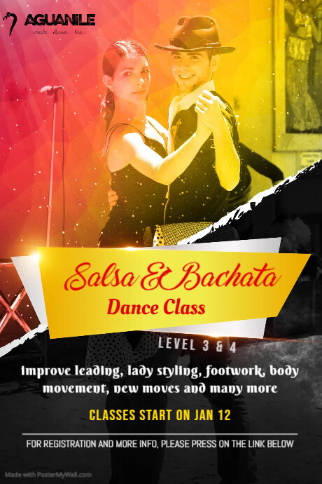 Copy of Copy of Tango Dance Lessons Poster Template (1) | PosterMyWall