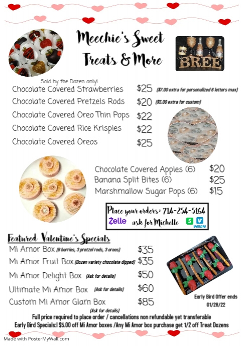 Copy of Meechie's Sweet Treats | PosterMyWall