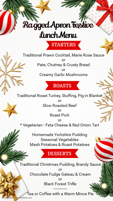 christmas menu | PosterMyWall