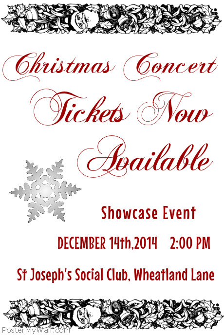 Christmas Concert - Tickets available now! | PosterMyWall