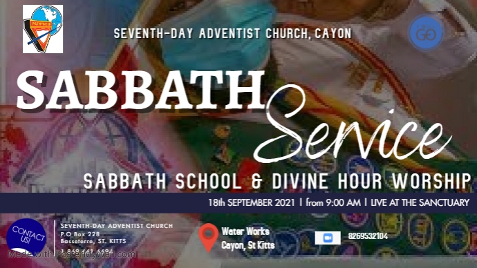 Sabbath Service at the Sanctuary | PosterMyWall