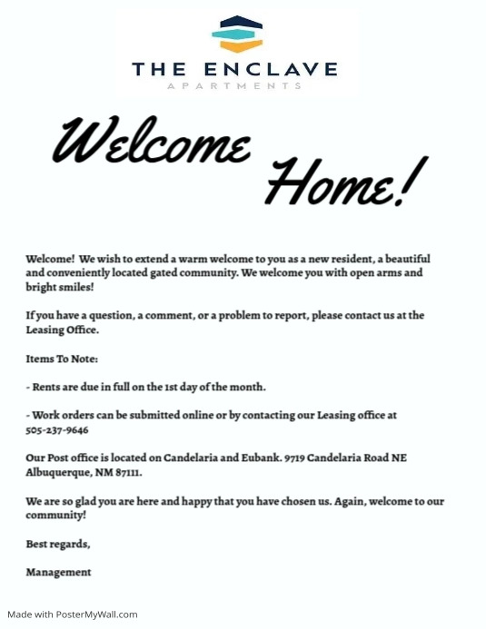 Welcome Home | PosterMyWall