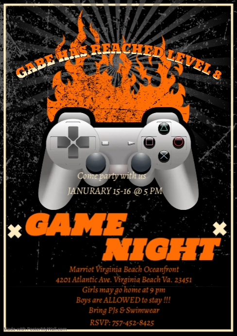 Copy of Copy of GAME NIGHT POSTER | PosterMyWall