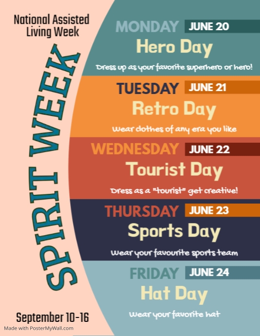 Spirit Week Flyer | PosterMyWall