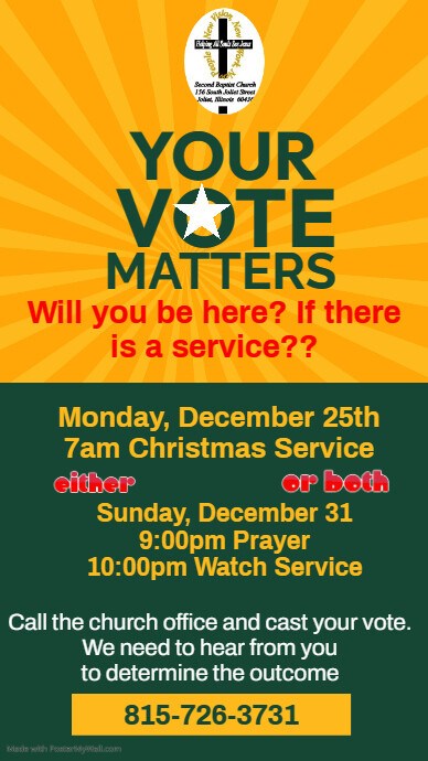 Copy of christmas vote | PosterMyWall